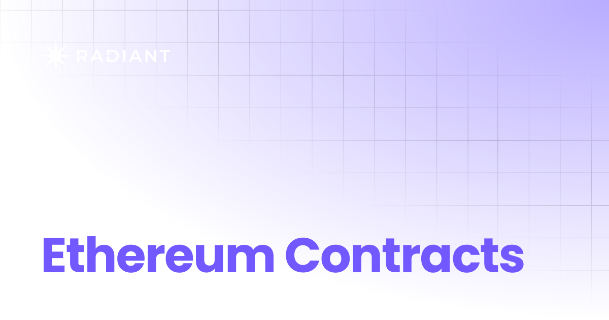 Ethereum Contracts | Radiant Docs
